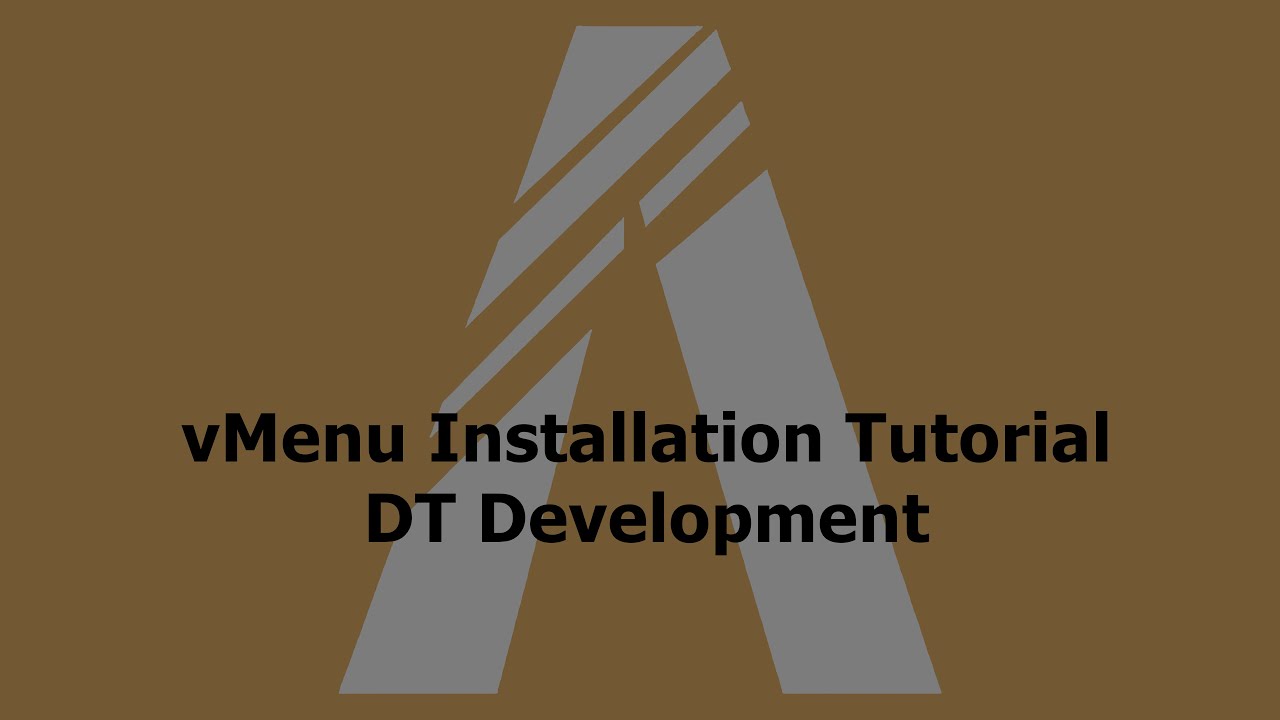 How to install vMenu FiveM server - YouTube