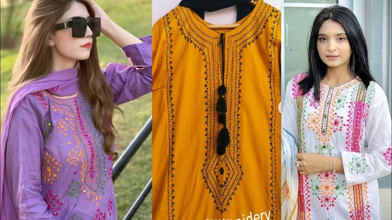 Kacha tanka lawn dress designs /kacha tanka - YouTube