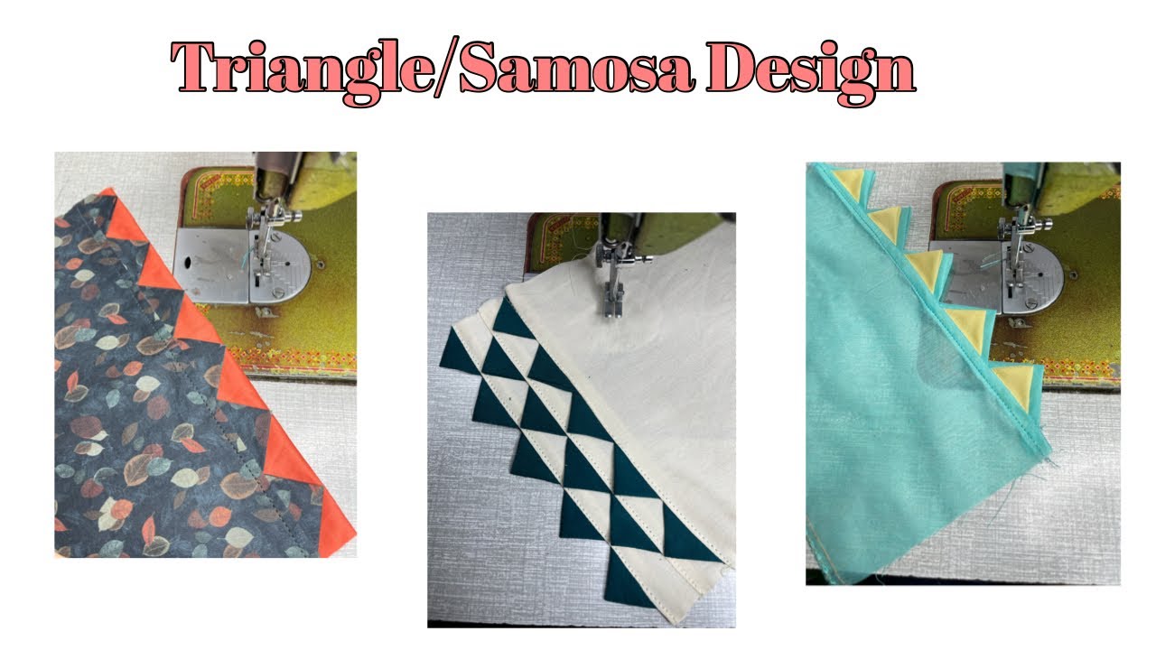 4 Easy Samosa/ Triangle Designs || Samosa lace hacks || - YouTube