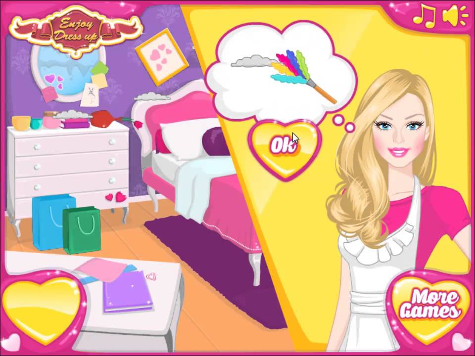 Barbie Video Game - Barbie House Makeover- Cutezee.com - YouTube
