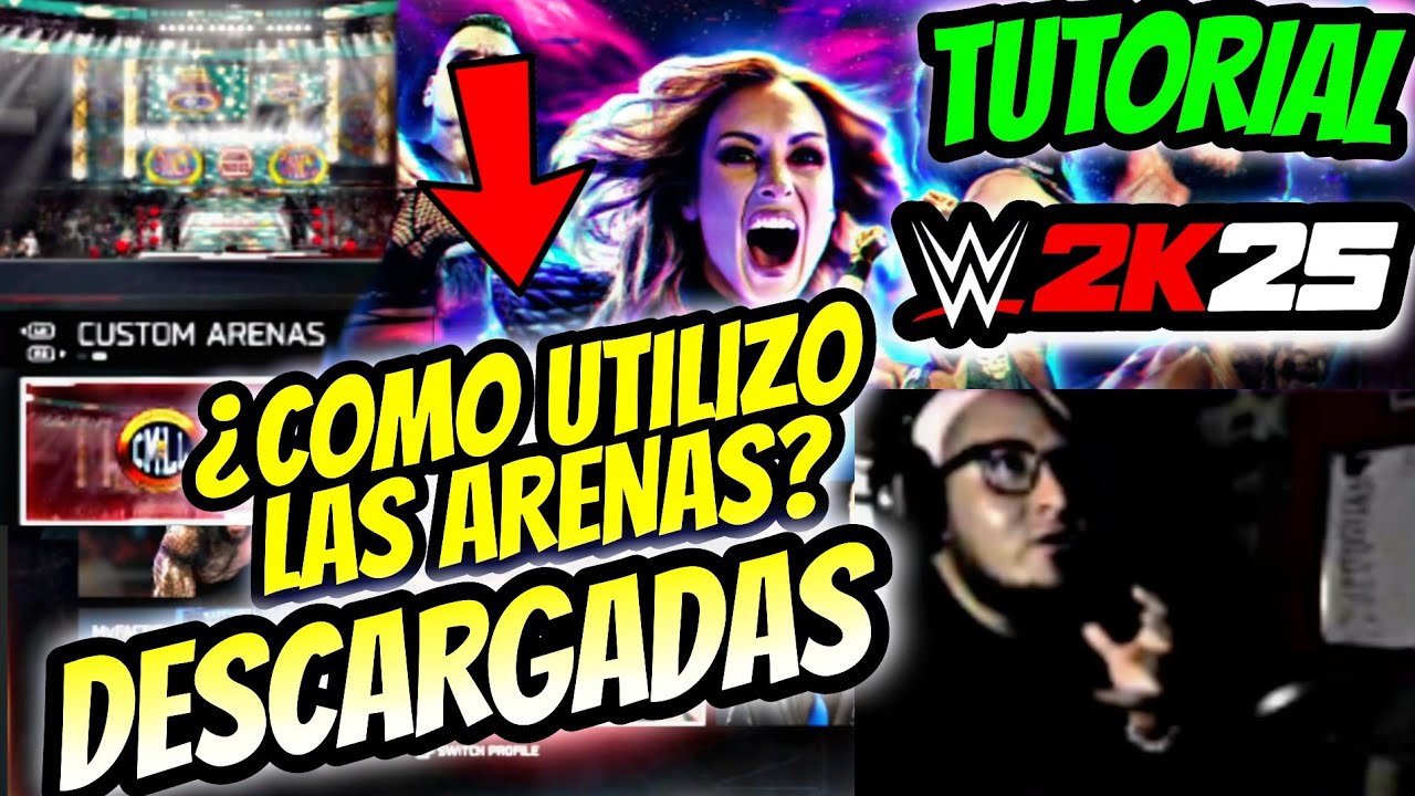 WWE 2K25 TUTORIAL | ¿Cómo utilizar ARENAS descargas en WWE 2K25| - YouTube