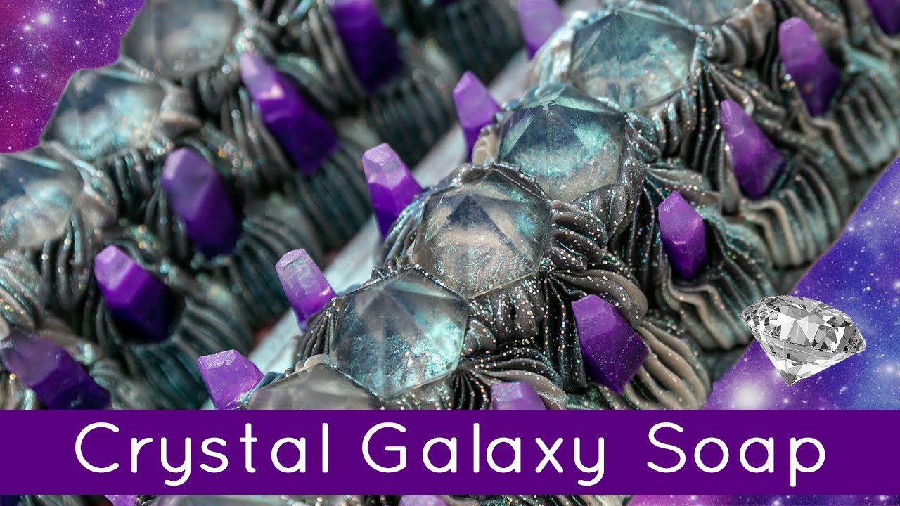 Aurora Dreams - A Galaxy & Crystal Soap | Royalty Soaps - YouTube