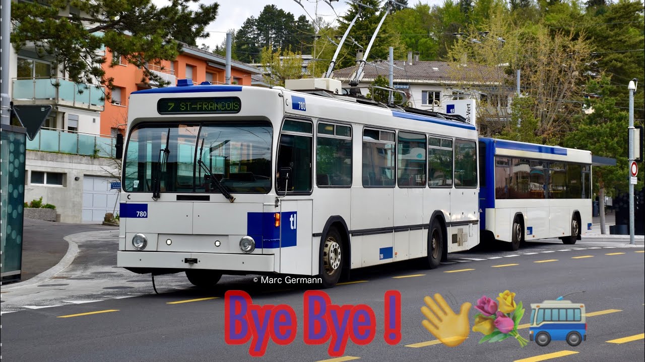 Adieux... les trolleybus remorques des TL 💐😭🚎🚌😭 - YouTube