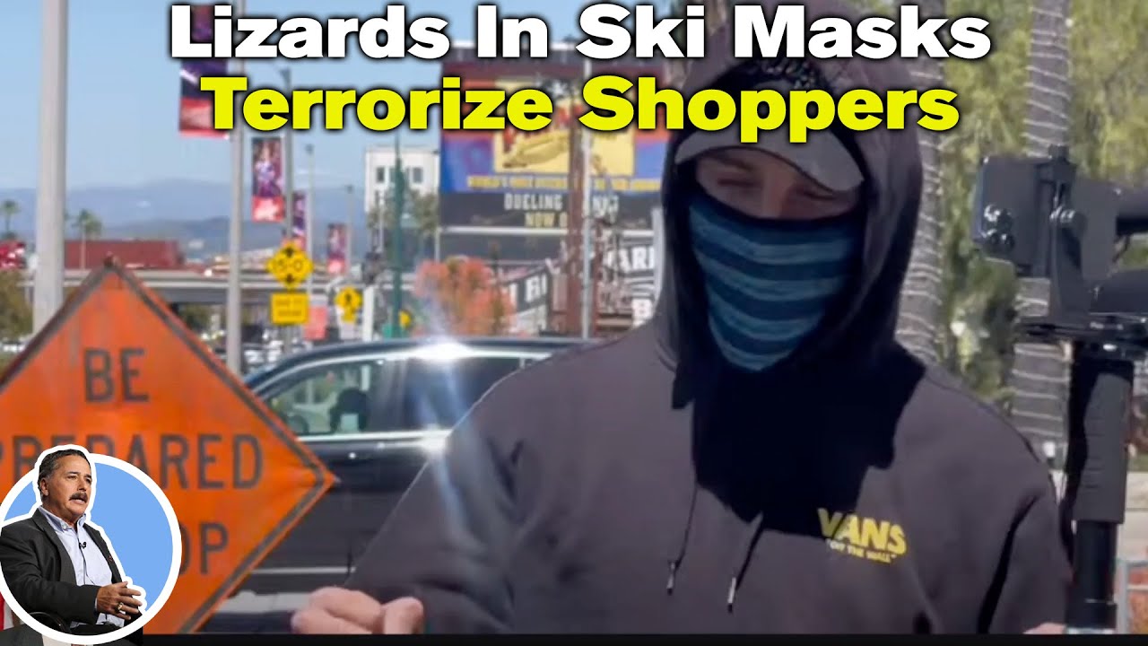 Lizards In Ski Masks Terrorize Shoppers - YouTube