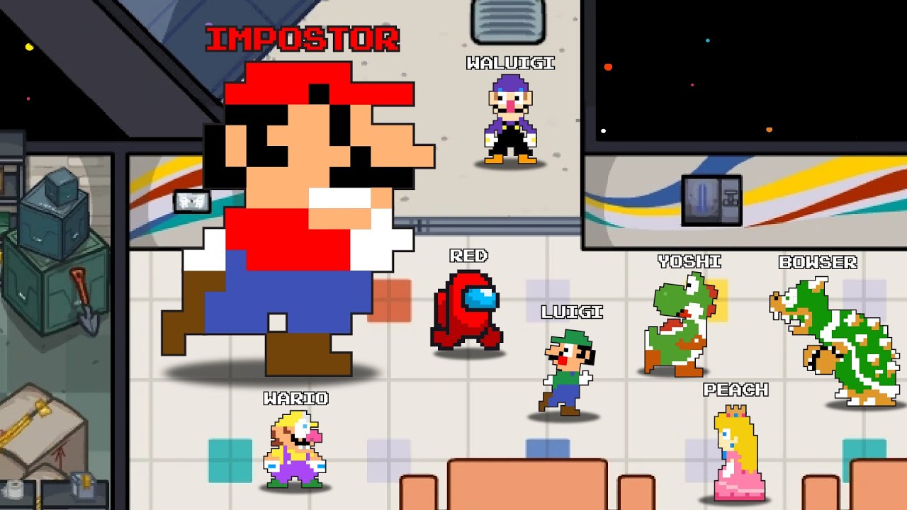 Mario Imposter but Keeps Growing When he Kills 1 Life - YouTube