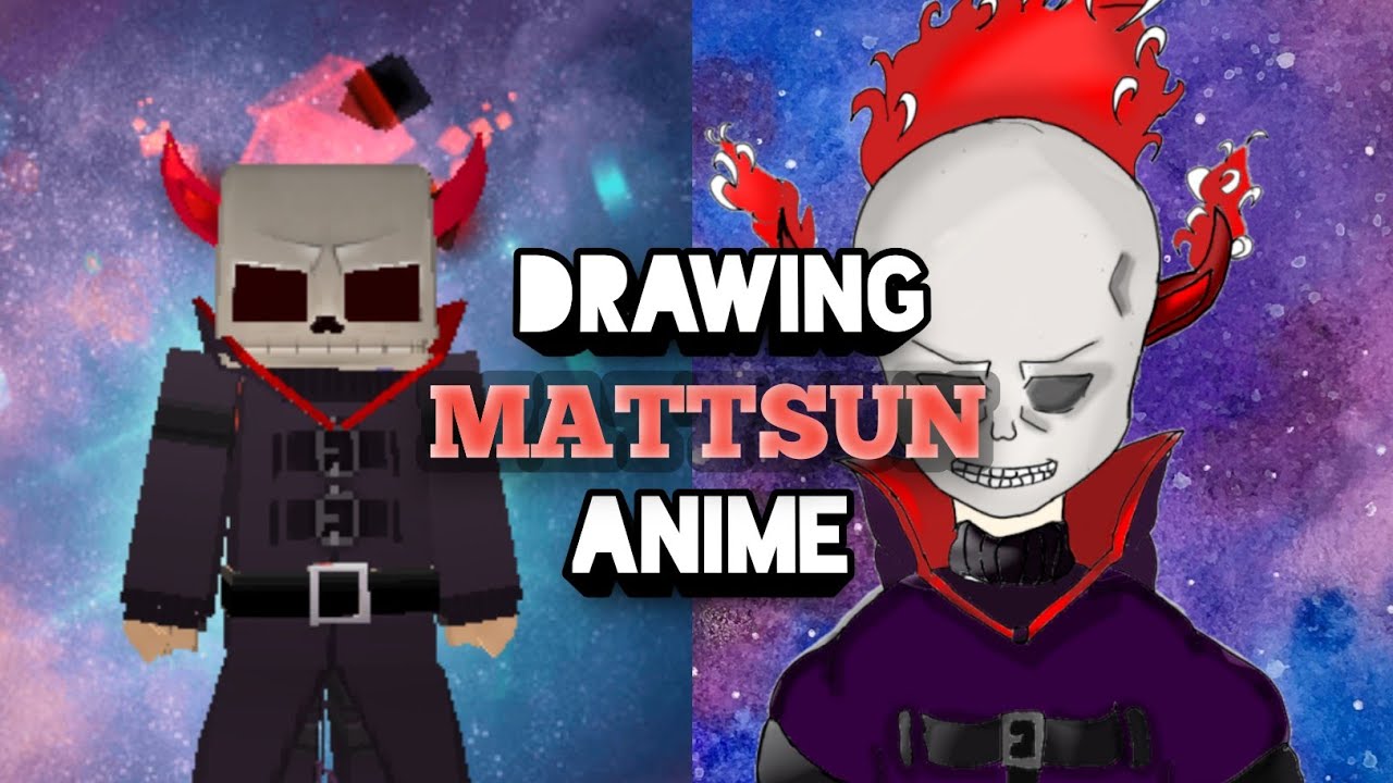 MATTSUN FAN ART | Drawing mattsun's BG character as an ANIME - YouTube