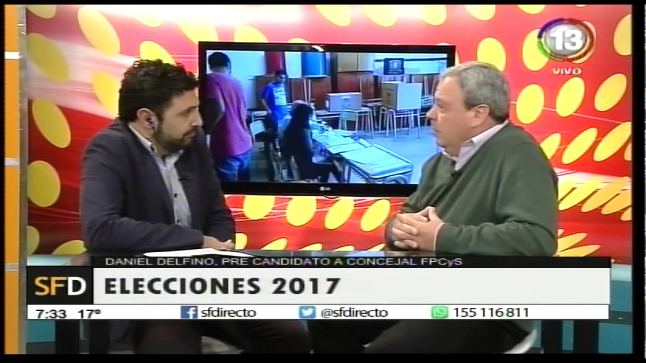 Daniel Delfino, pre candidato a concejal FPCyS - YouTube