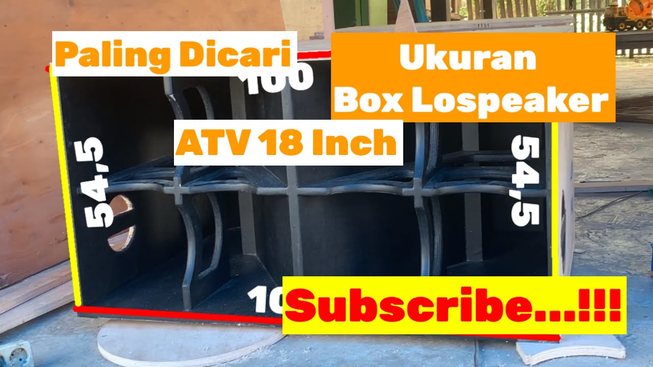 BUAT BOX LOSPEAKER ATV 18 INCH SUB - YouTube