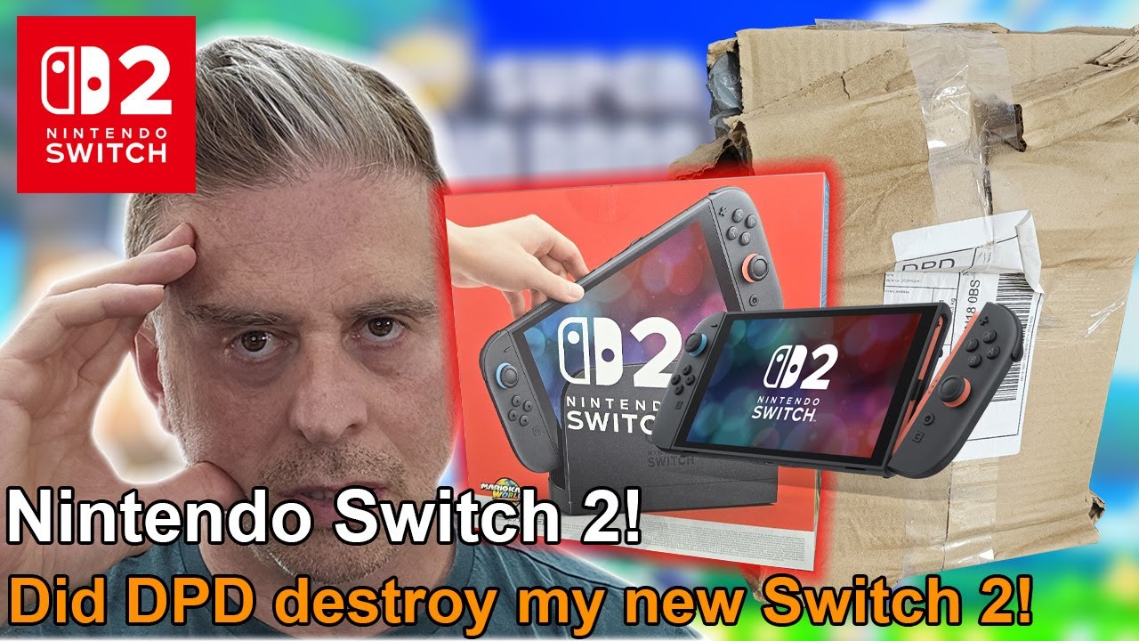 Nintendo Switch 2! Unboxing, setup and data transfer... Did DPD destroy ...