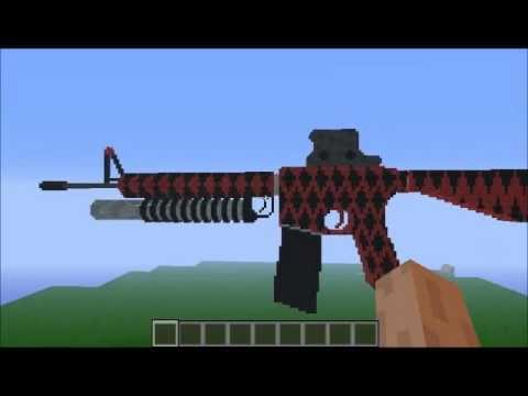Minecraft Gun : Custom M16 - YouTube