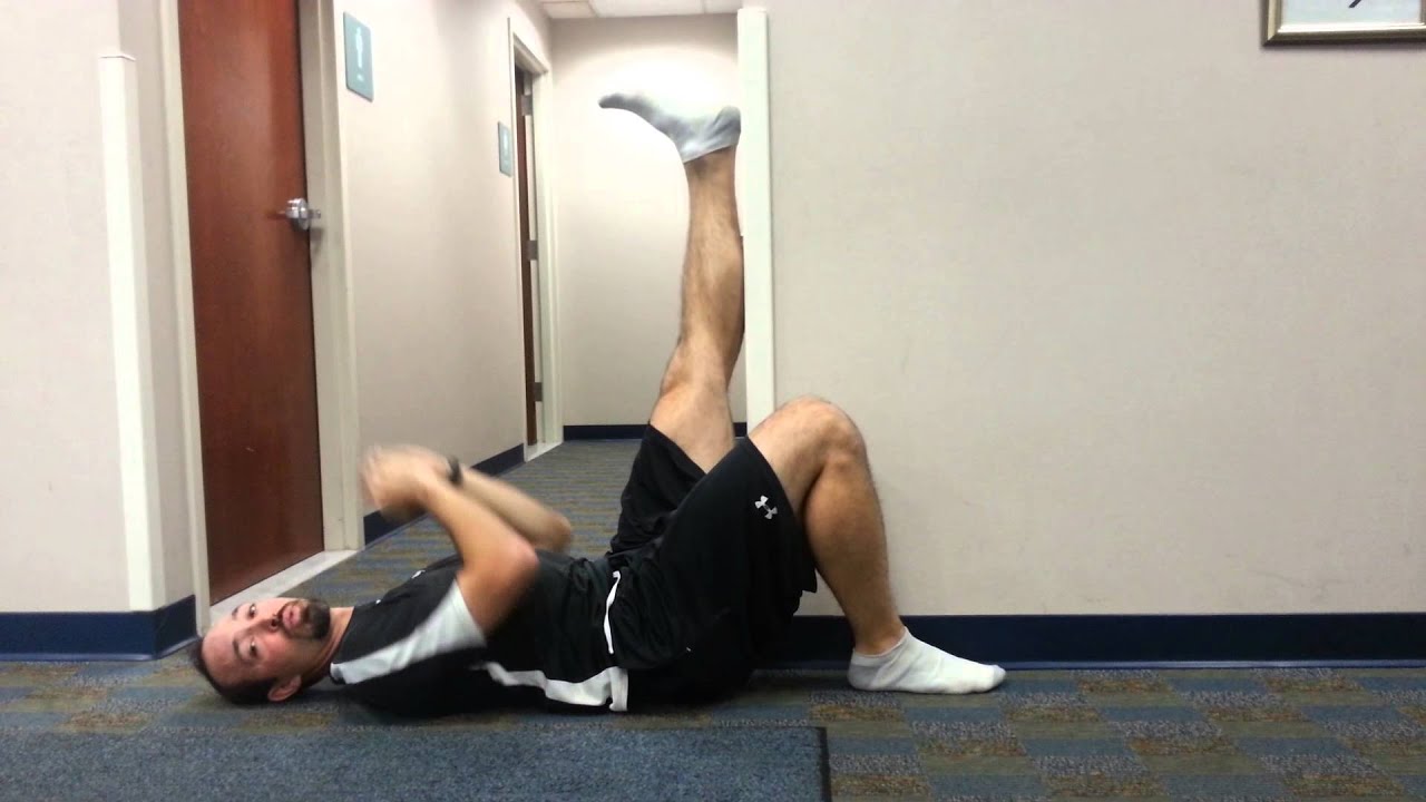 Assisted Heel Slides, Assisted Leg Drops - YouTube