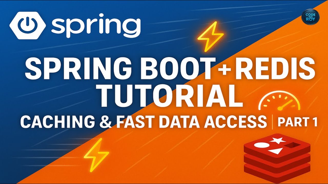 Spring Boot + Redis Tutorial | Caching & Fast Data Access | Part 1 | Redis | CODEwithROY | CH21 ...
