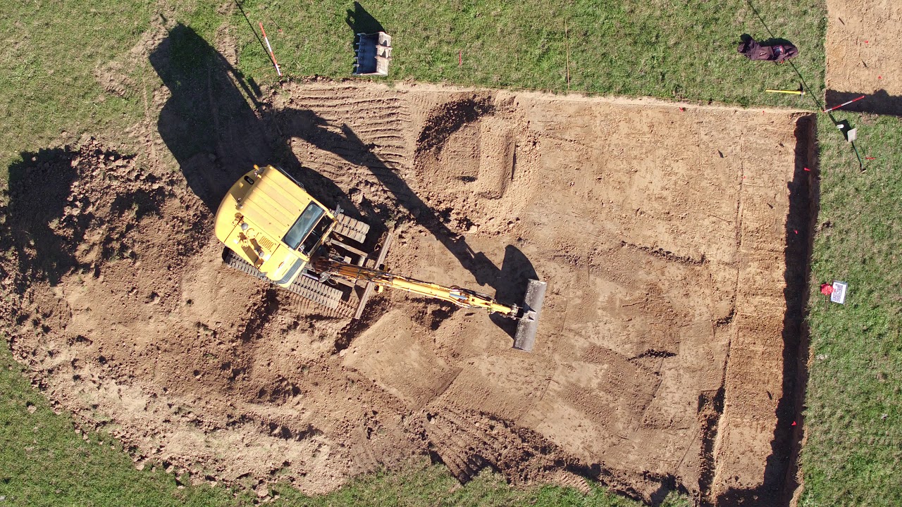 Opening up the trenches on our week-long excavation - YouTube