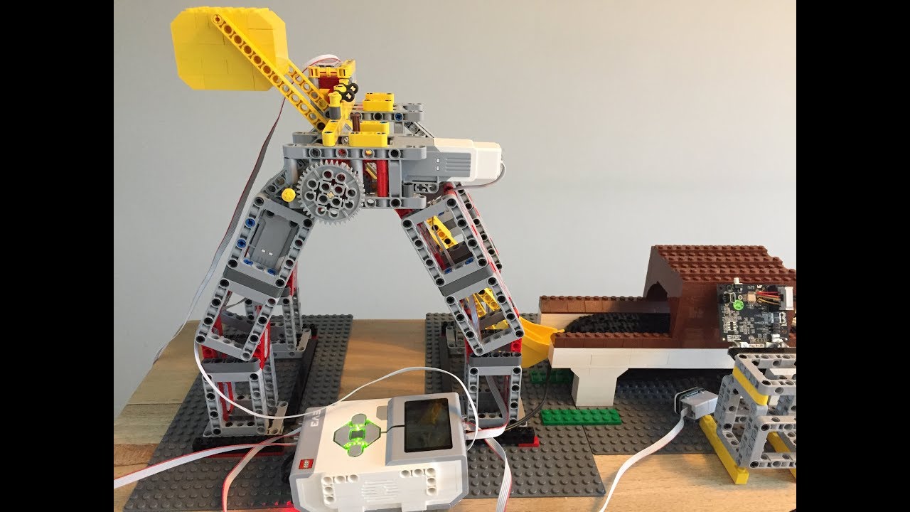 Final version of Lego Candy Trebuchet powered by Mindstorms EV3 - YouTube