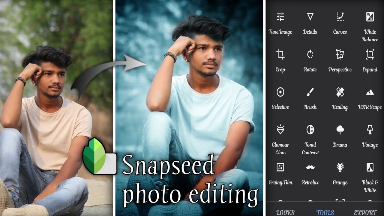 Snapseed light blub effect photo editing tutorial | Snapseed background ...