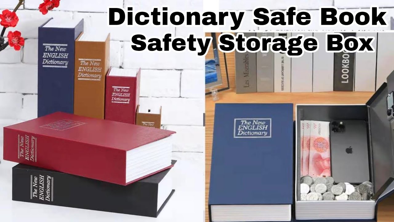 Dictionary Safe Book | Safety Metal Storage Box Unboxing! - YouTube
