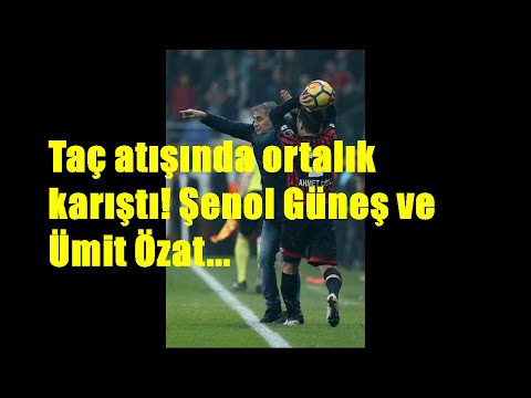 Taç atışında ortalık karıştı! Şenol Güneş ve Ümit Özat...