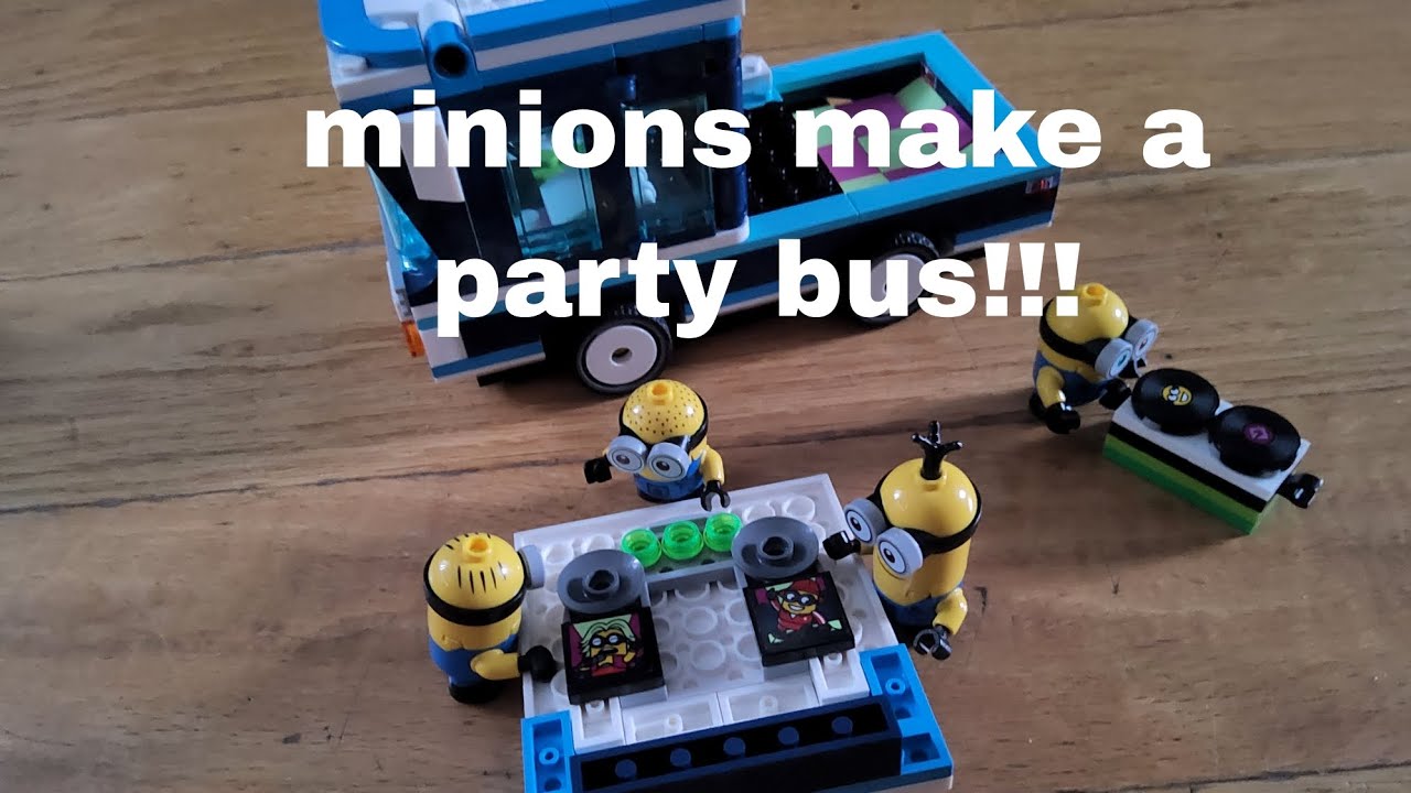 minions make a party bus! - YouTube