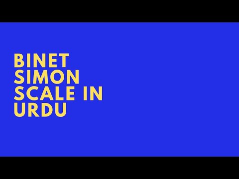 binet Simon scale #intelligence #measurement of intelligence - YouTube