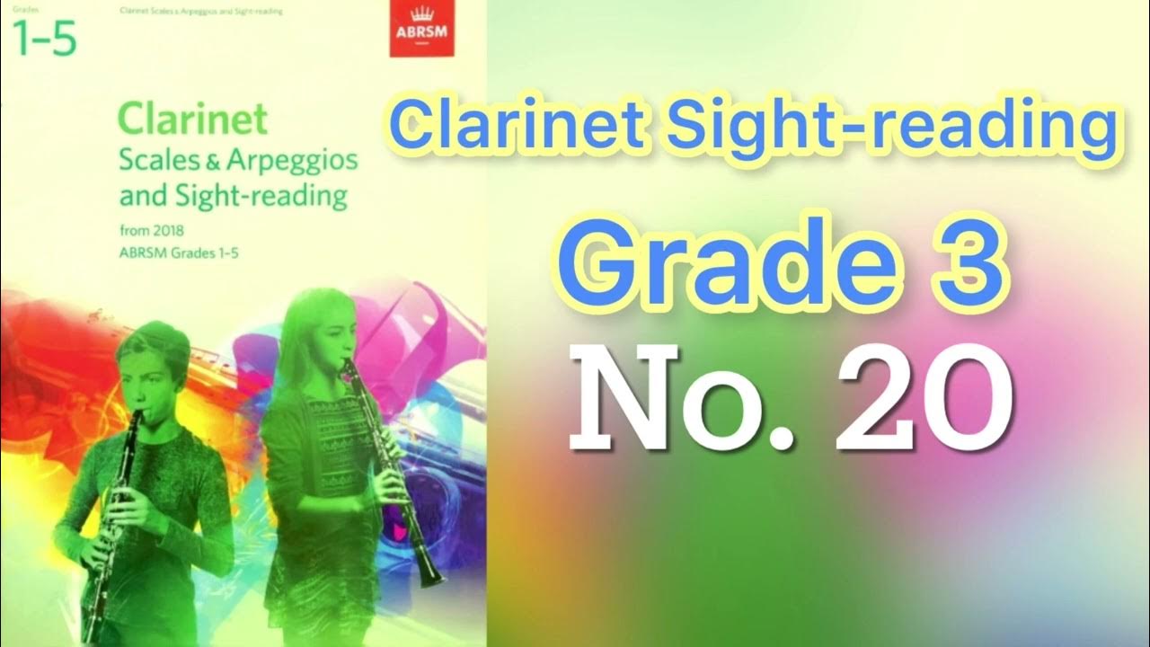 Grade 3 No. 20 / Clarinet / Sight-reading specimen test & play along ...