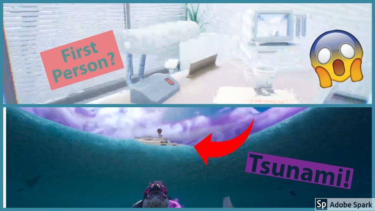 FIRST PERSON in FORTNITE?? TSUNAMI!! Fortnite Event Reaction - YouTube