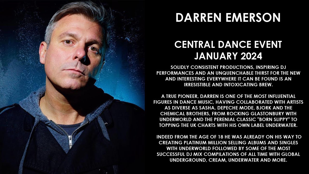 DARREN EMERSON (UK) @ Central Dance Event January 2024 - YouTube
