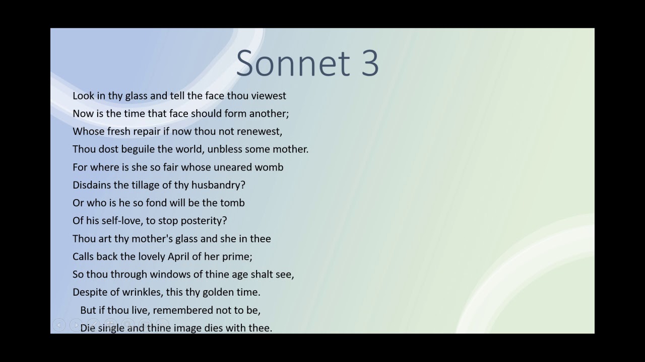 Sonnet 3 - YouTube
