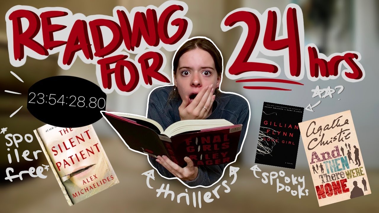 Reading THRILLERS and SPOOKY books FOR 24 HOURS | *spoiler free ...