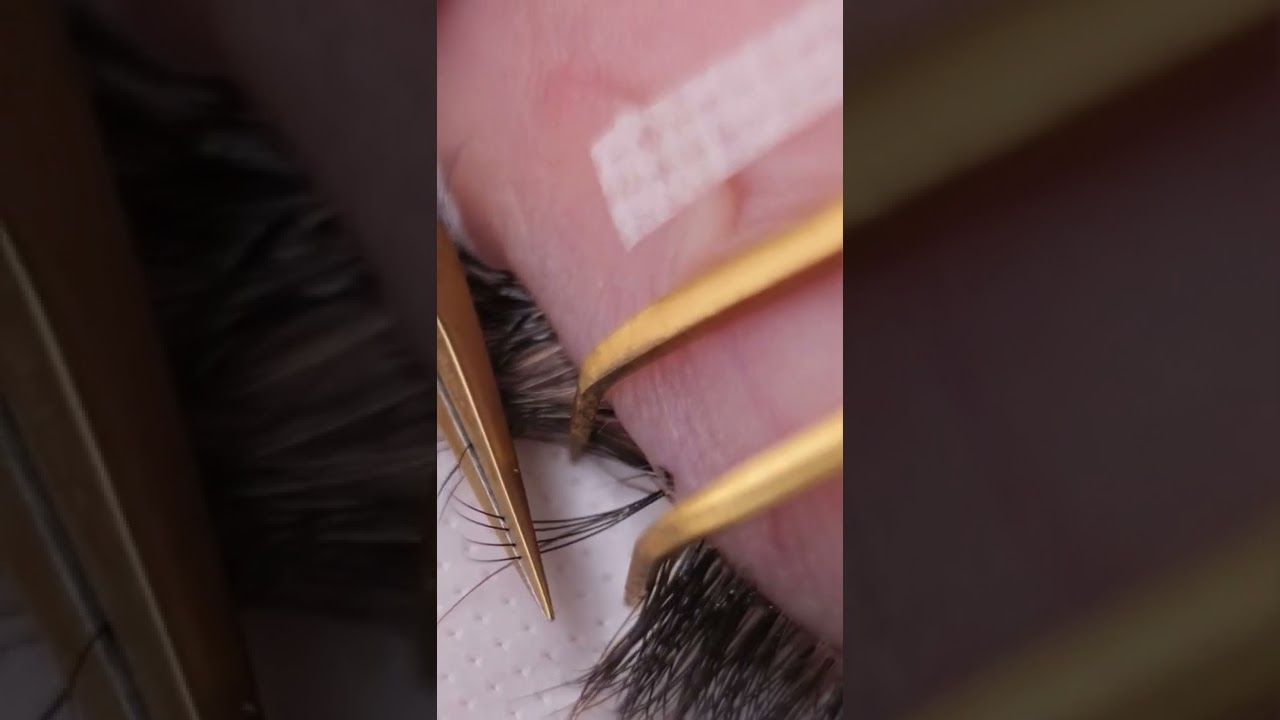 volume lash wrapping with easy wrap 🤌 - YouTube