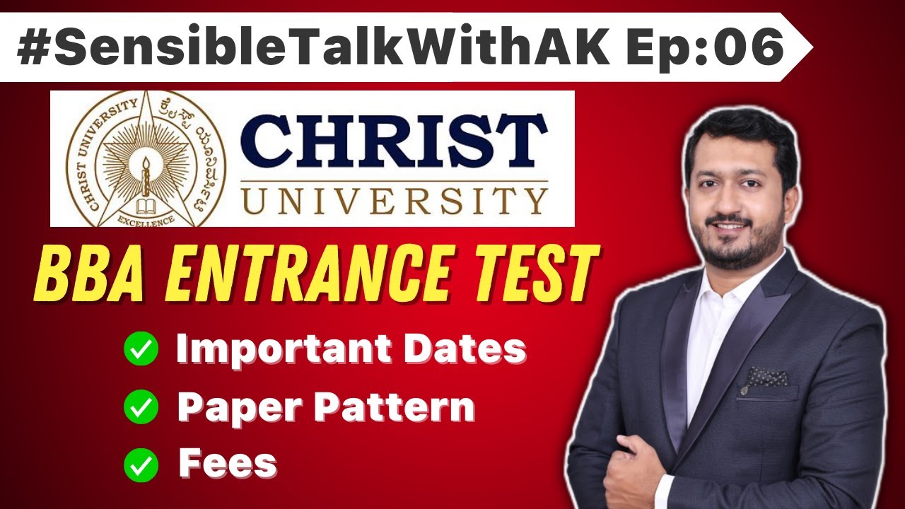 Christ University BBA Entrance Test | Important Dates | Paper Pattern # ...
