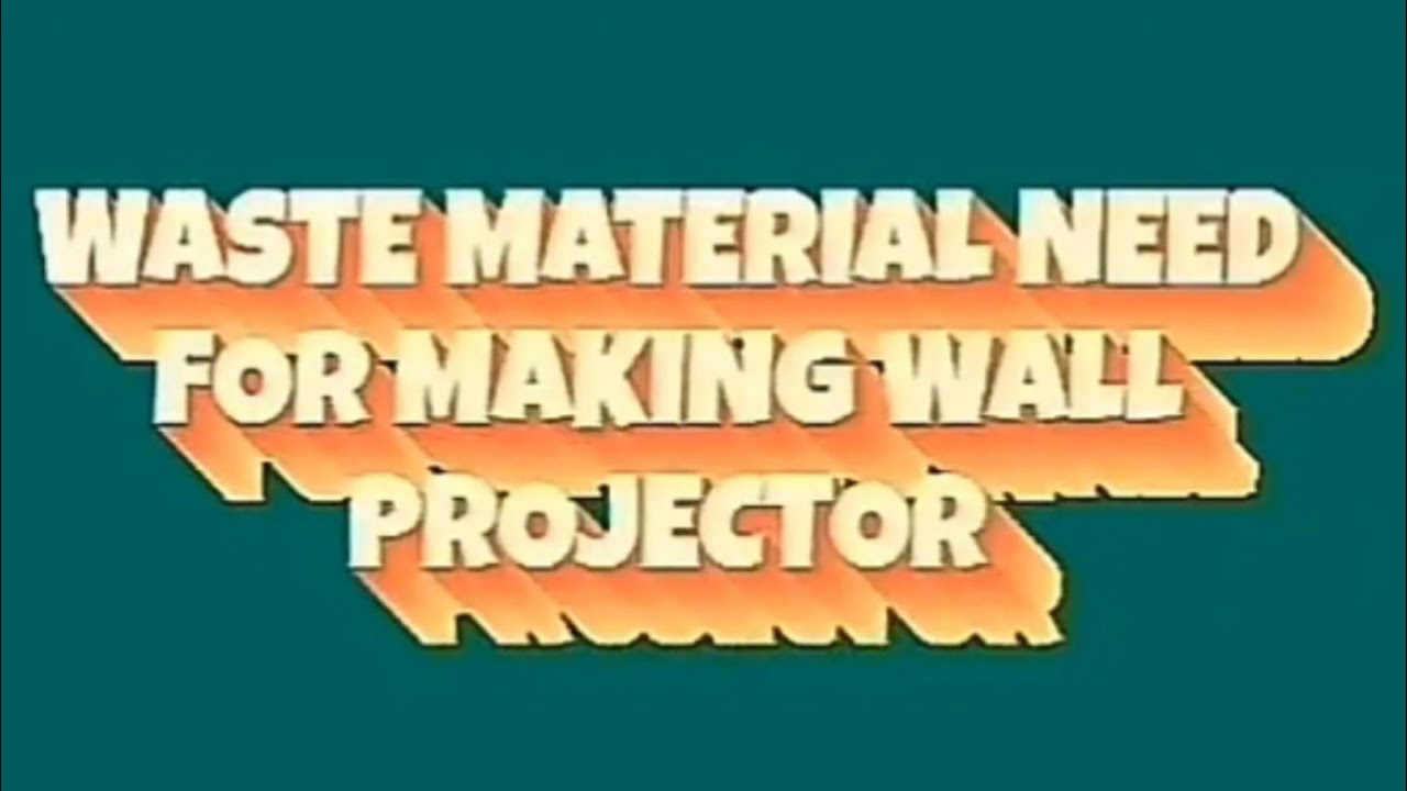 How to Build a DIY Wall Projector at Home | Easy Guide - YouTube