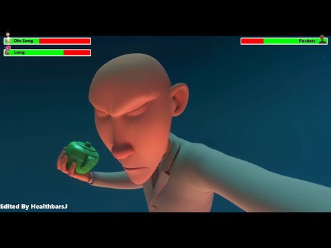 Wish Dragon (2021) Final Battle with healthbars