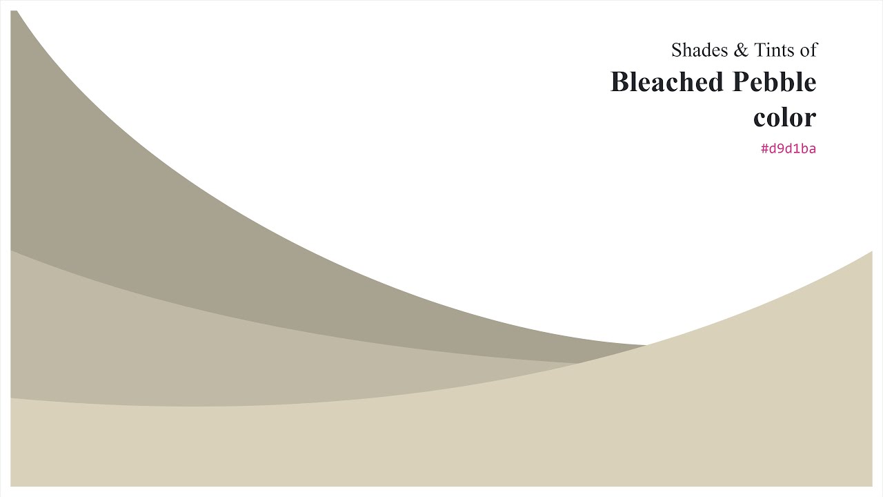 Shades & Tints of Bleached Pebble color #d9d1ba A Warm Green color # ...