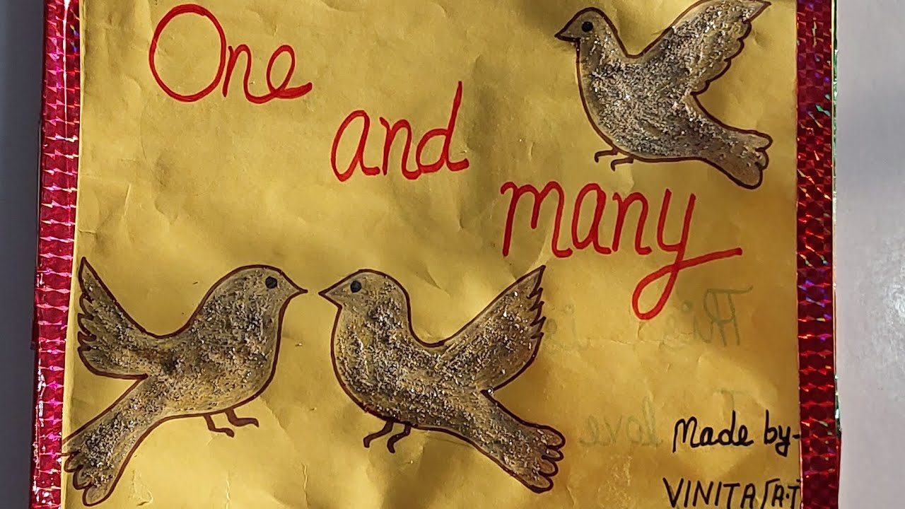 One and many # hand made book with simple sentences. class 1to 5@ - YouTube