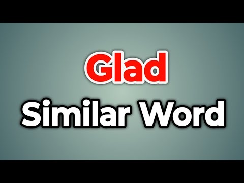 Glad Similar Word || Synonyms of Glad | Words Tube - YouTube