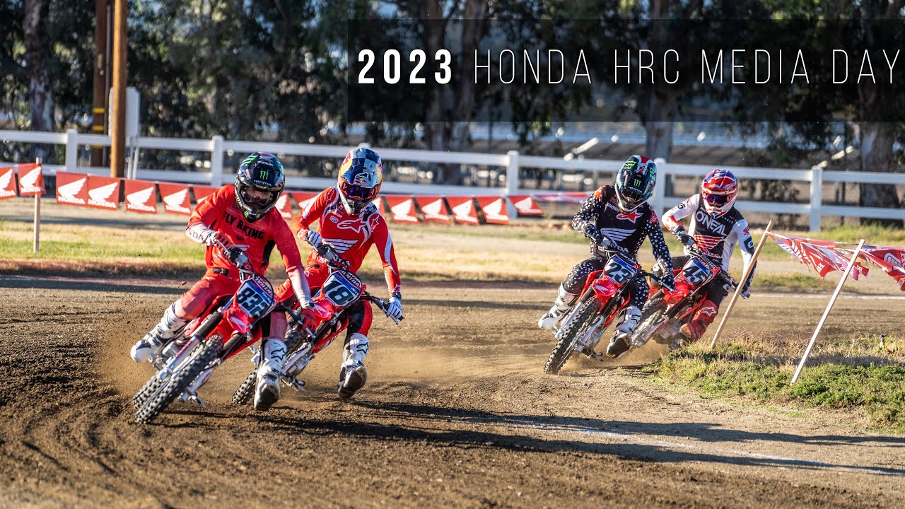 Racing pit bikes with the Honda HRC Race Team - 2023 Media Day - YouTube