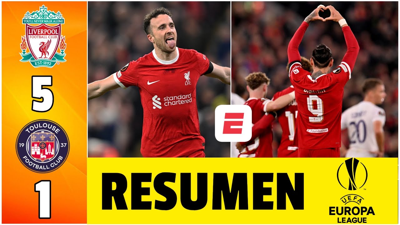 Liverpool GOLEA 5-1 al Toulouse. Sigue INVICTO y se encamina a la ...