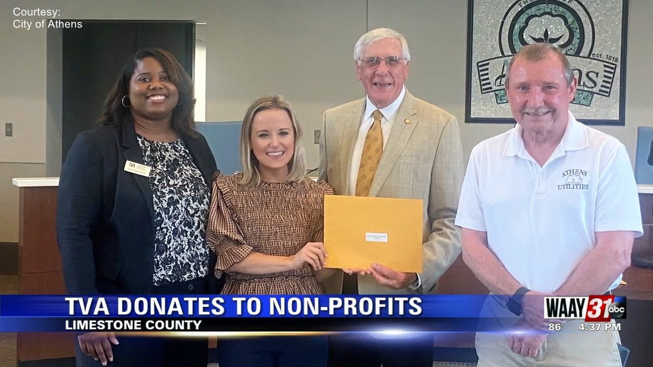 TVA donates to 10 Limestone County non-profits - YouTube