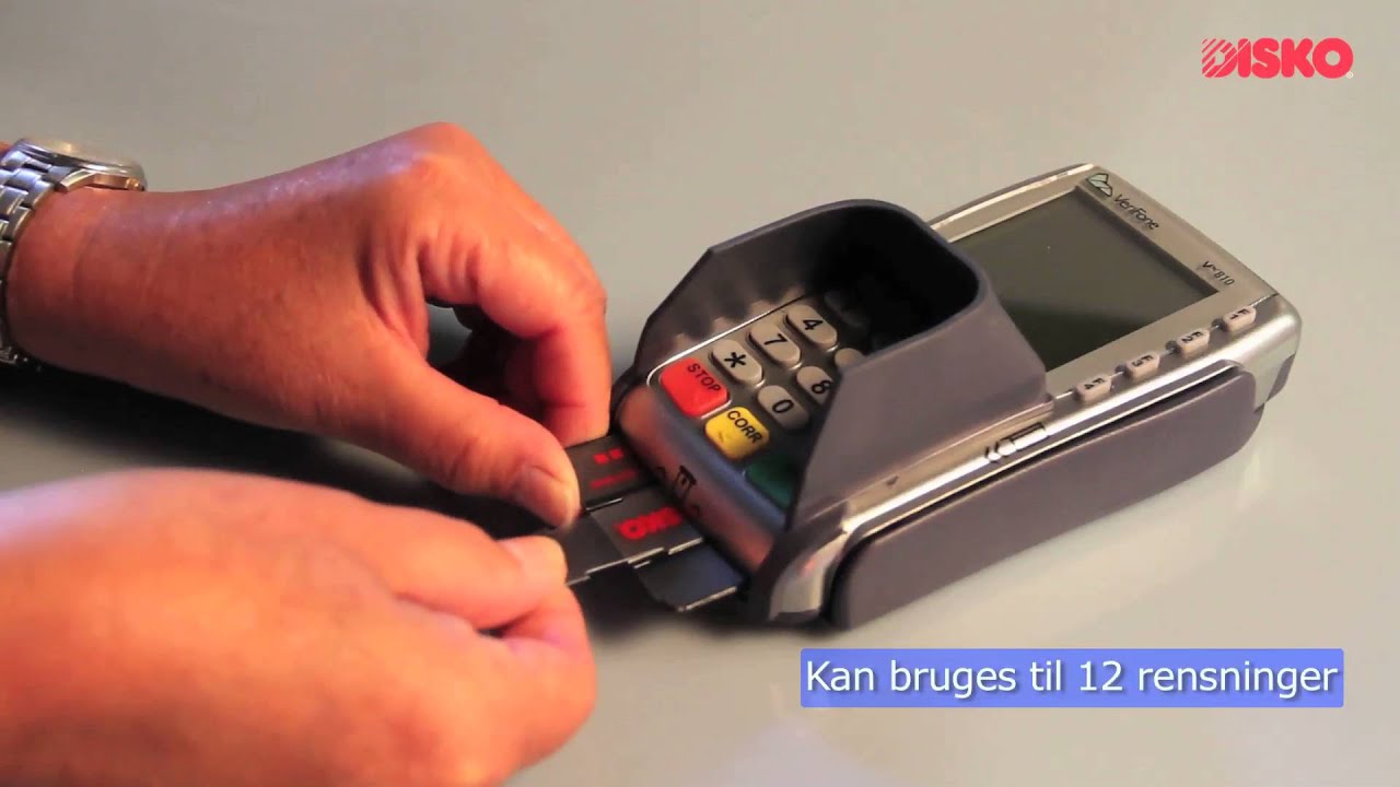 Rensekort til dankortterminaler & betalingssystemer - YouTube