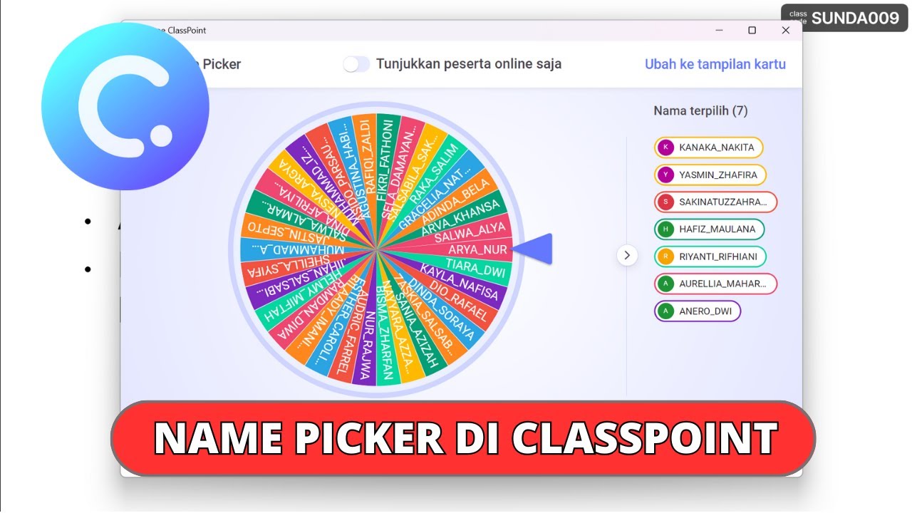 Cara Menggunakan Name Picker Di Classpoint Youtube
