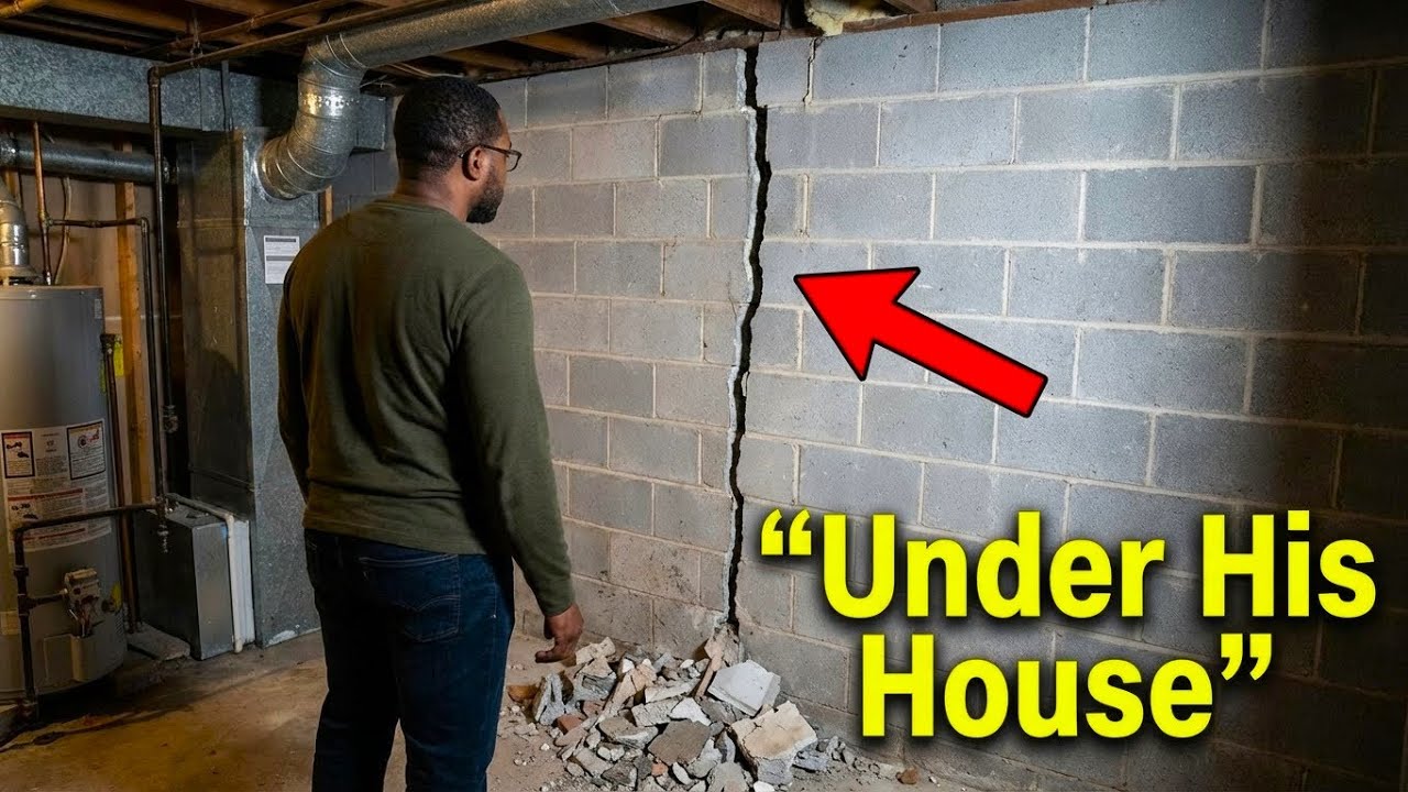 Homeowner Found a Huge Crack in HIs Basement | But What Was Hidden ...