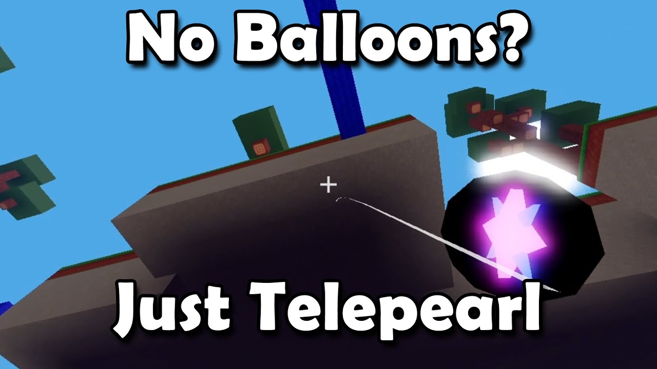 No Balloons? Just Telepearl (Roblox Bedwars) - YouTube