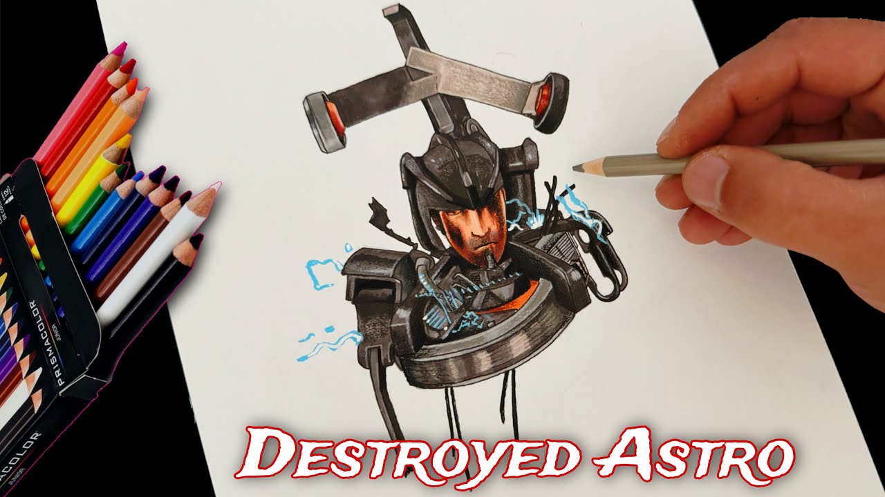 Drawing Destroyed Astro Toilet | Skibidi Toilet | Episode 72 - CunsArt ...