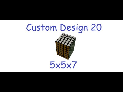 Custom Cube Design #20: 5x5x7 - YouTube