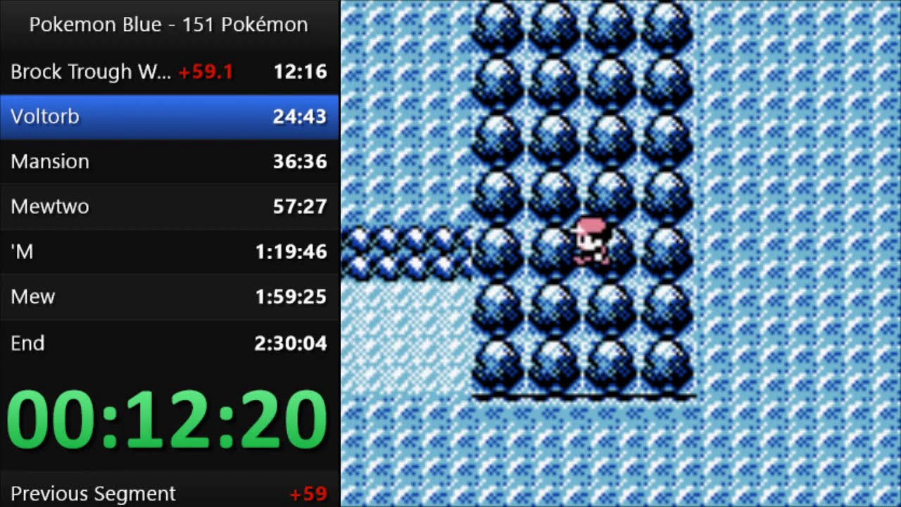 Pokemon Blue 151 Speedrun (2:25:15) - YouTube