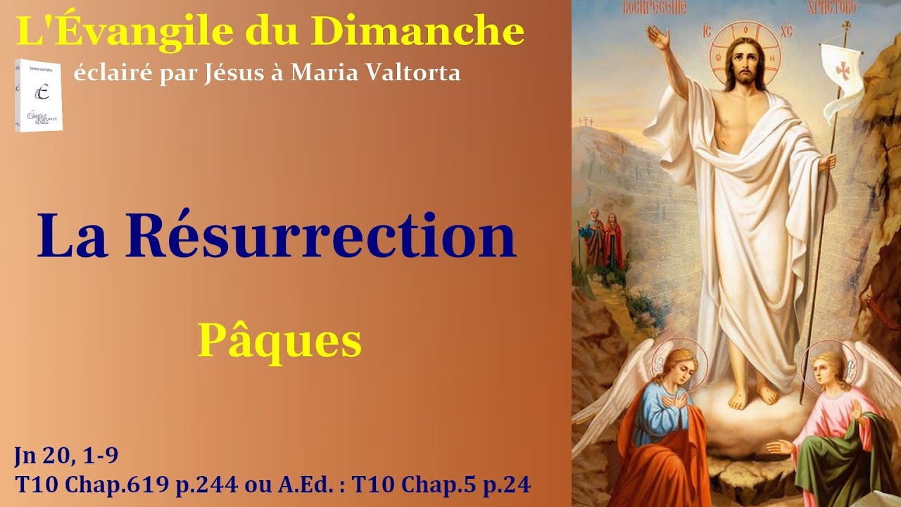Évangile du dimanche selon Maria Valtorta – Dimanche de Pâques - YouTube