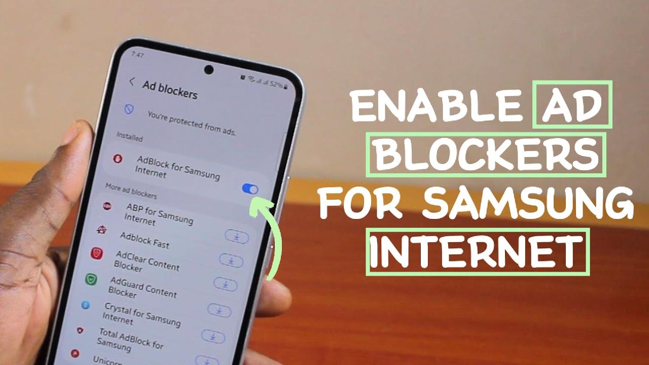 How to Turn On Ad Blocker in Samsung Internet - YouTube
