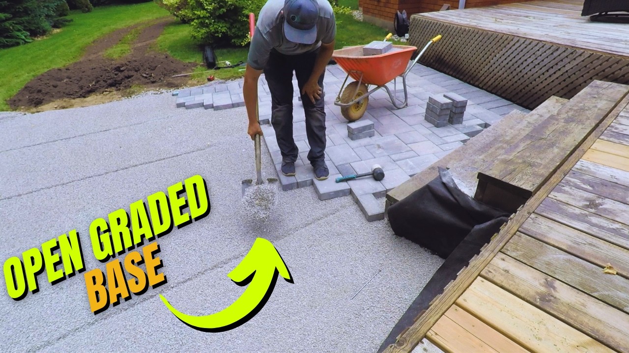 Building a Paver Patio on Open Graded Base - YouTube