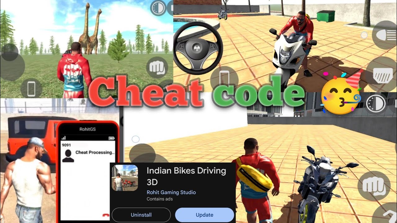 New update All cheat code 😊 New Dinosaur 🦖 Yamaha Fz10 Hayabusa bike Thar Real cheat code 🥳🤩 # ...