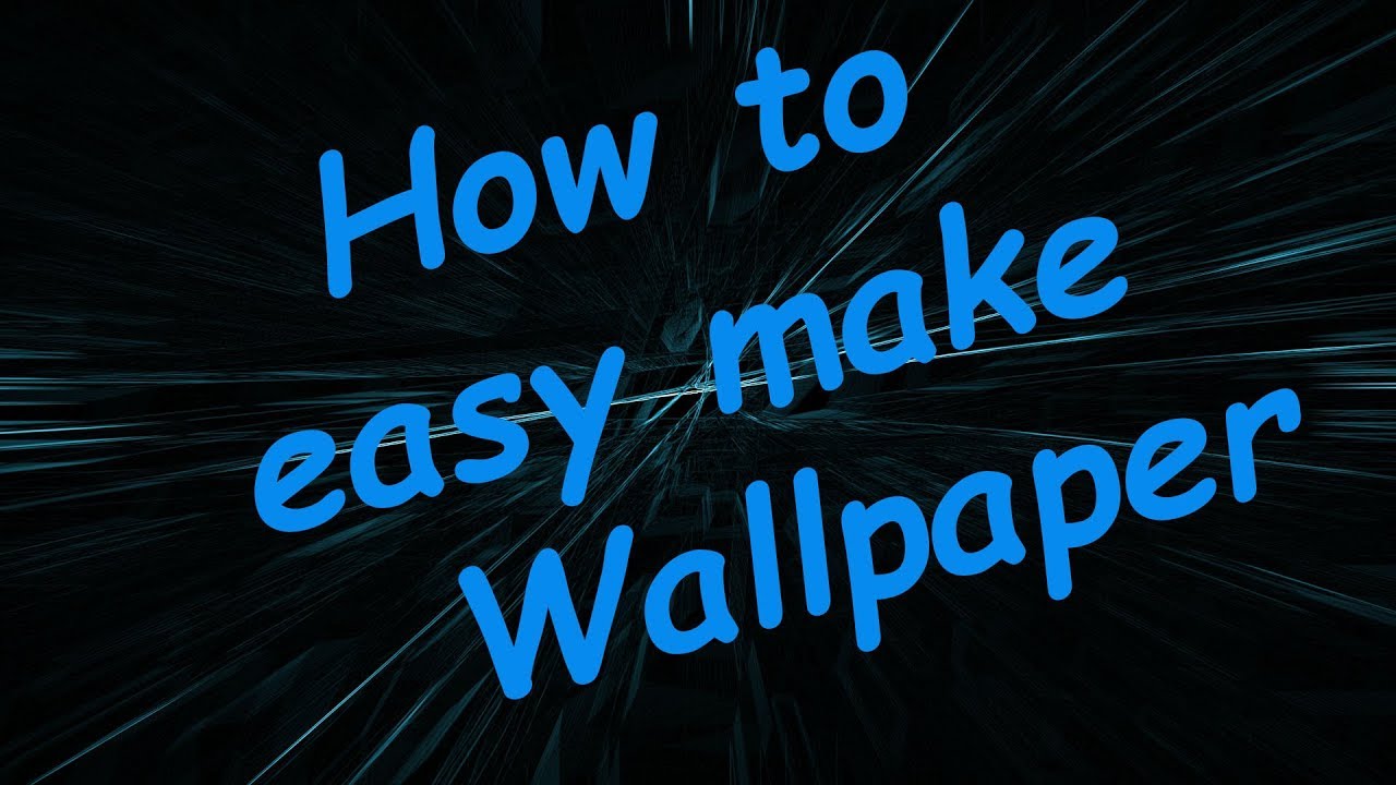 How to make Wallpaper using Photoshop - YouTube